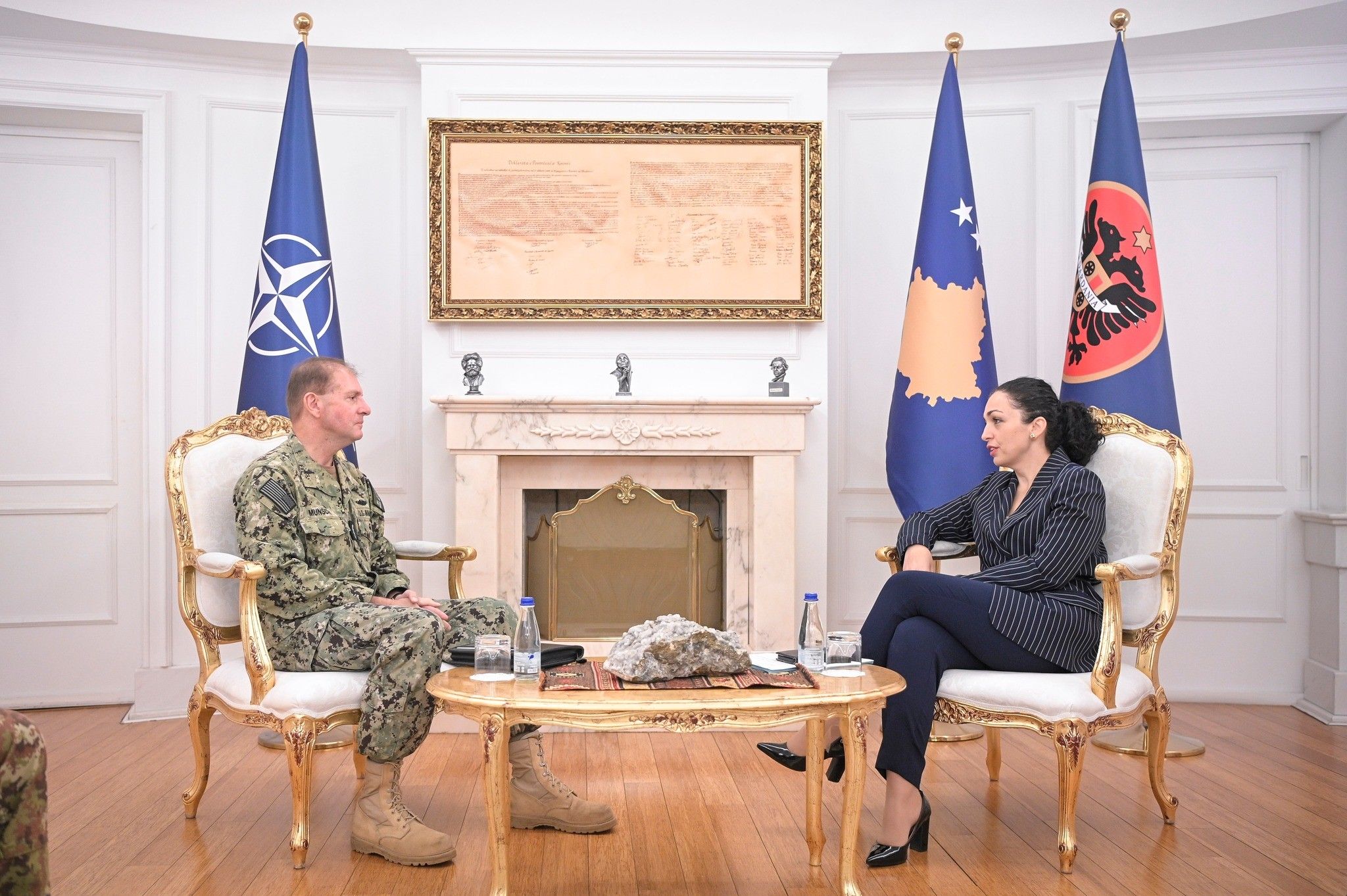 Osmani met the NATO Admiral: Increased security by KFOR along the ...