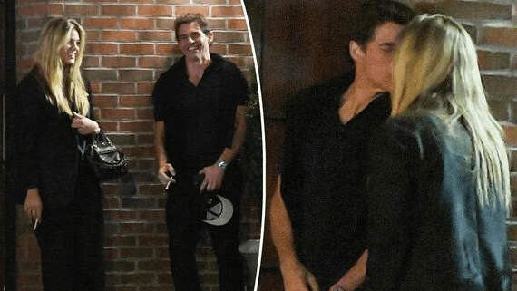 Actor James Marsden is photographed kissing a model 25 years his junior ...