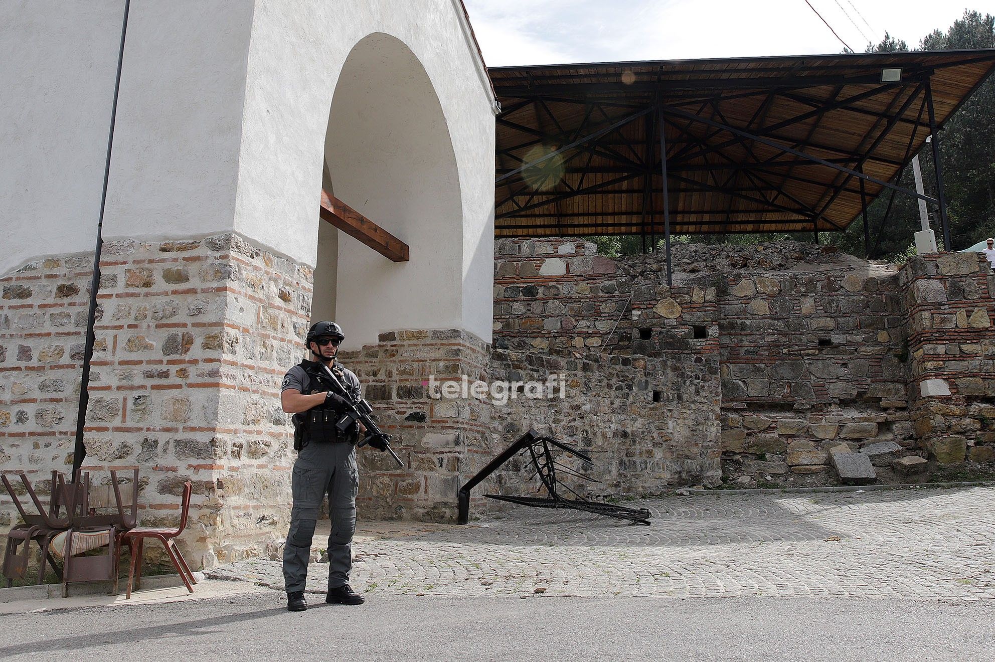 The terrorist attack in Banjska where the police officer Afrim Bunjaku ...