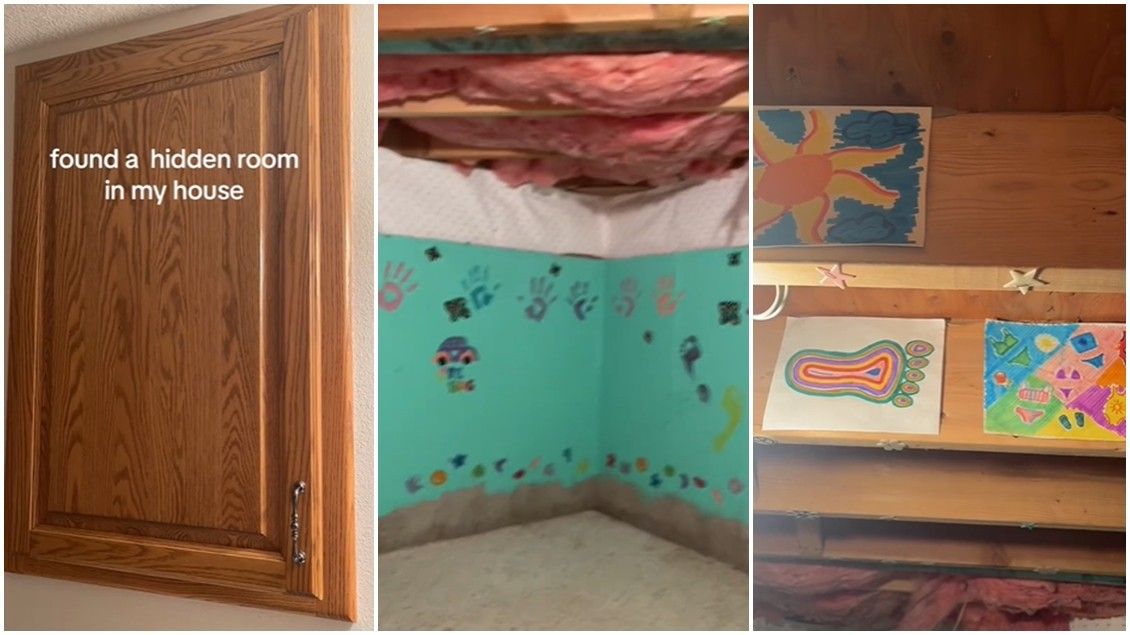The woman shocked by the secret room she found in her house, strange ...
