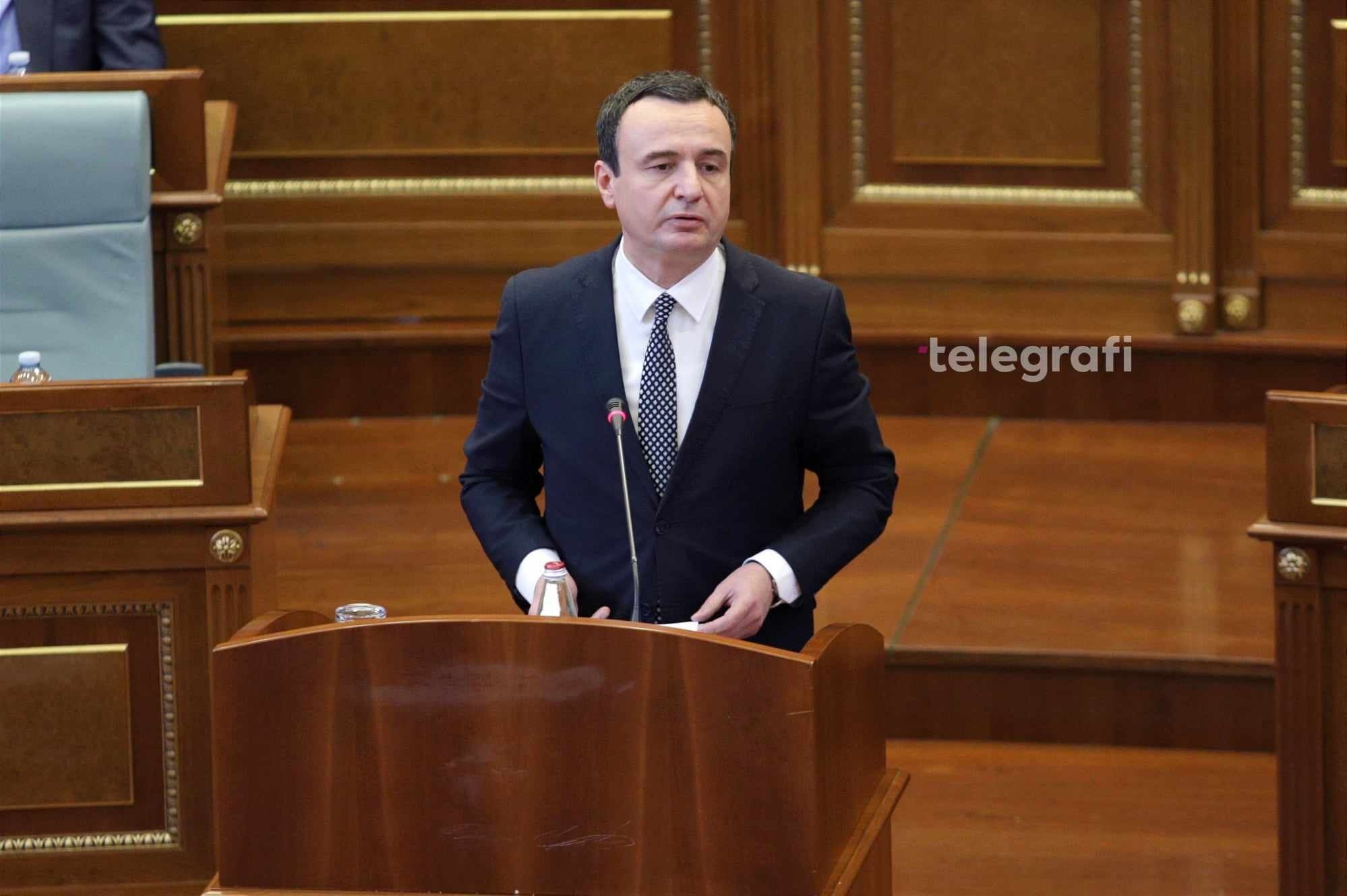 Kurti: Draft-statuti për Asociacion parasheh të shikohet nga Gjykata ...