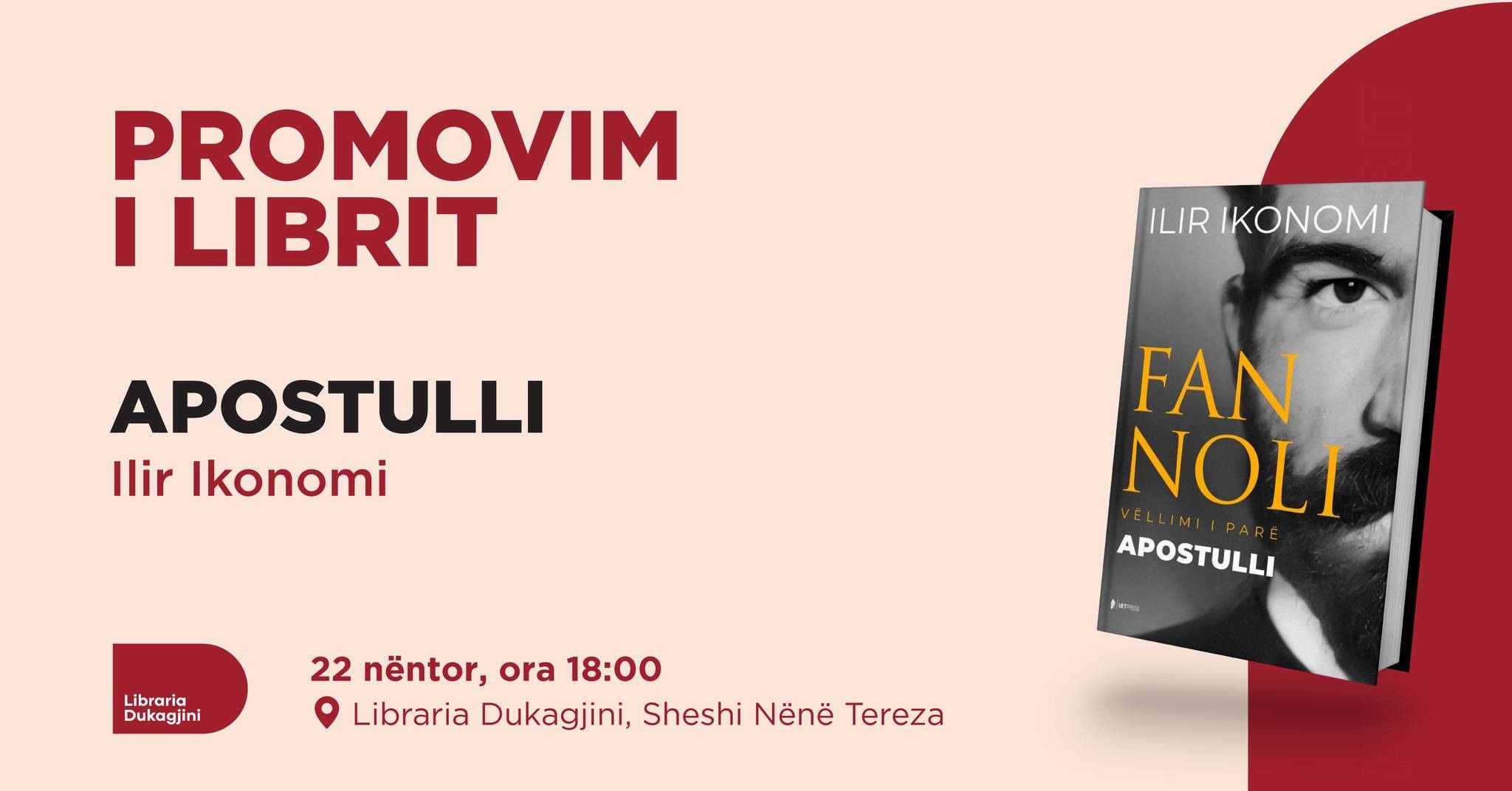 “Fan Noli – Apostulli” – të mërkurën mbrëma promovohet në Prishtinë, i ...