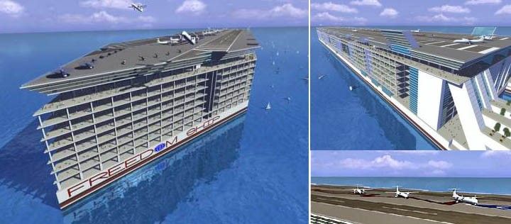 The 1.800-meter ship that will continuously sail the seas will be five ...