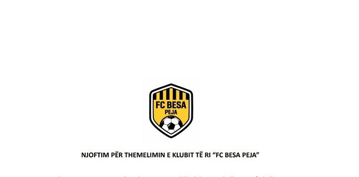 FC Besa Peja, the new Peja club that wants to succeed the 100-year-old ...