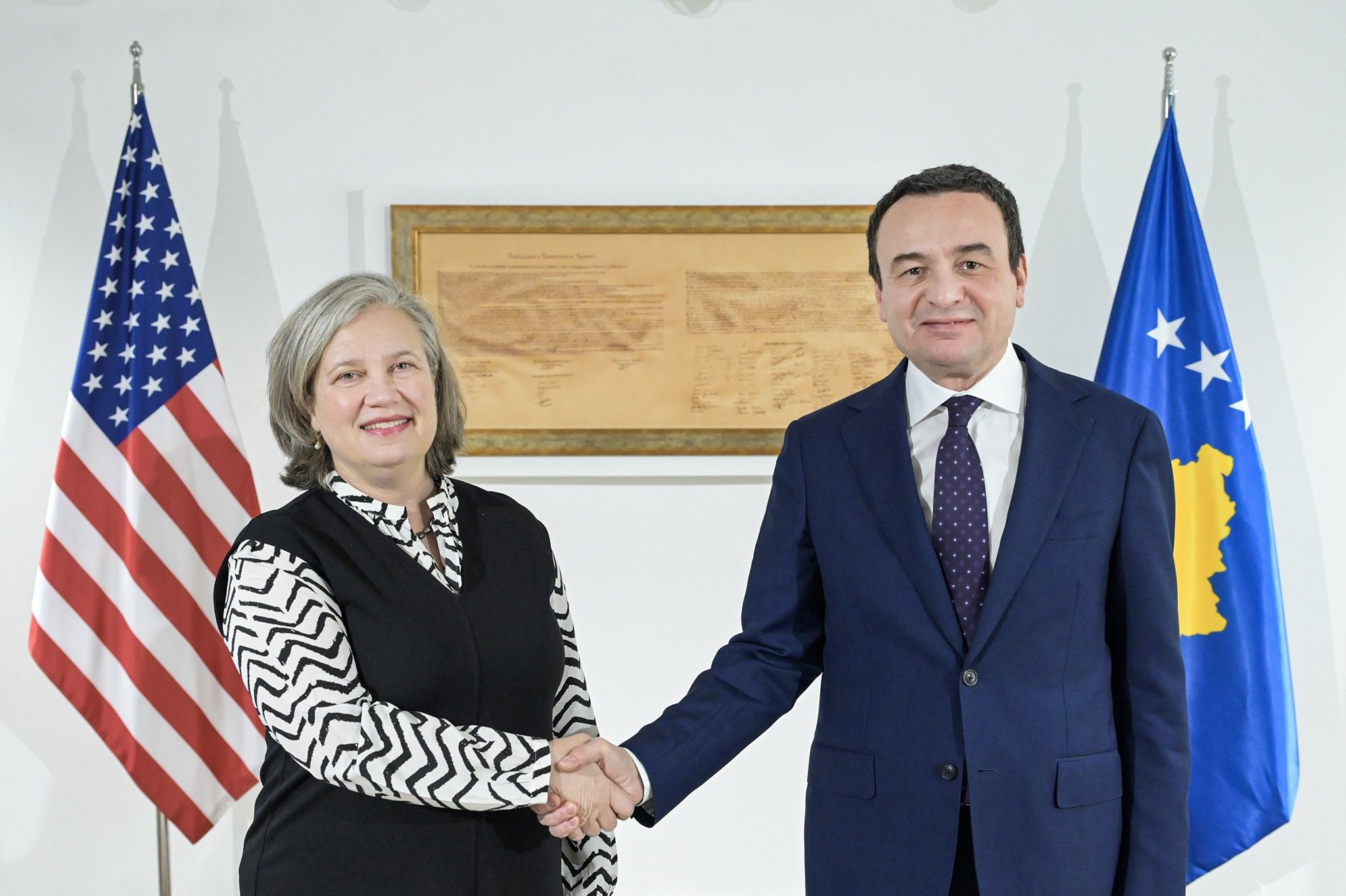 Kurti meets the director of European affairs in DASH, Colleen Hyland ...