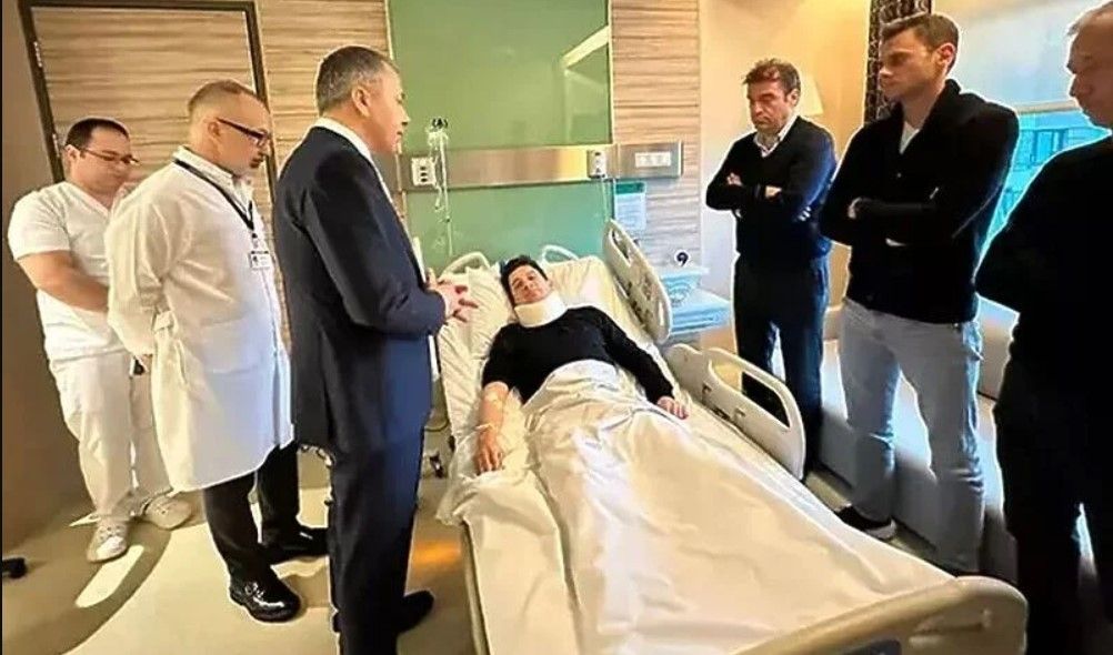 The first photo of the beaten judge from the hospital is released: Even ...