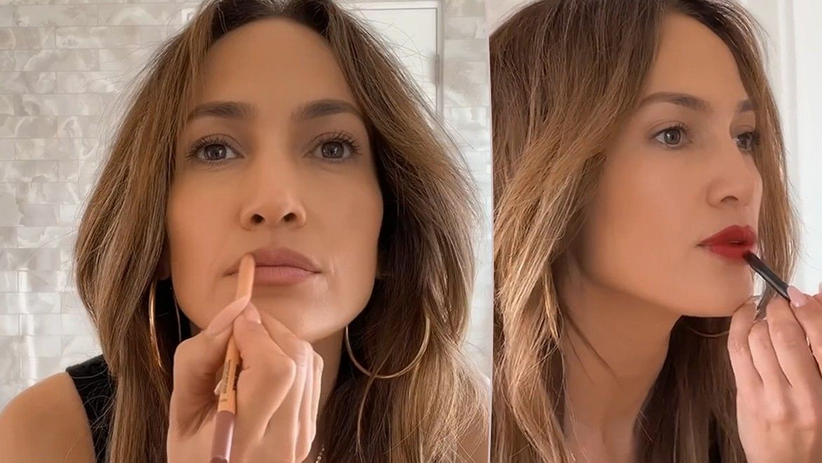 How to have lips like J.Lo: The Latin diva reveals the secret of applying lipstick - Telegraph ...