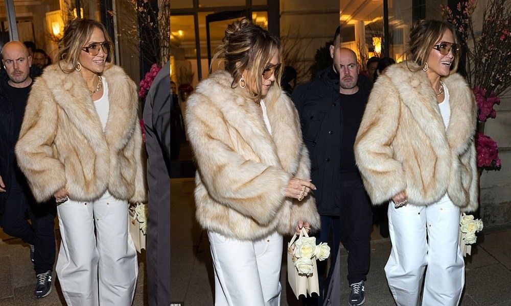 Jennifer Lopez duket magjepsëse, teksa del me një pallto dhe syze ...