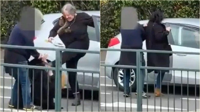 Two women collided physically, after one overtook the other with a car ...
