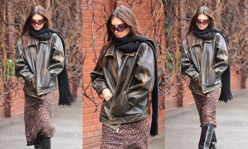 Emily Ratajkowski appears stylish even in cold weather, on the streets ...