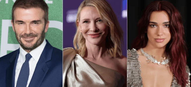 David Beckham, Cate Blanchett and Dua Lipa among the presenters of the ...