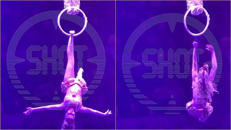 The acrobat fell to the ground, suffered serious injuries - after a ...