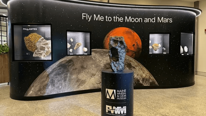 Maine airport offers its travelers a rare chance to "visit the moon ...