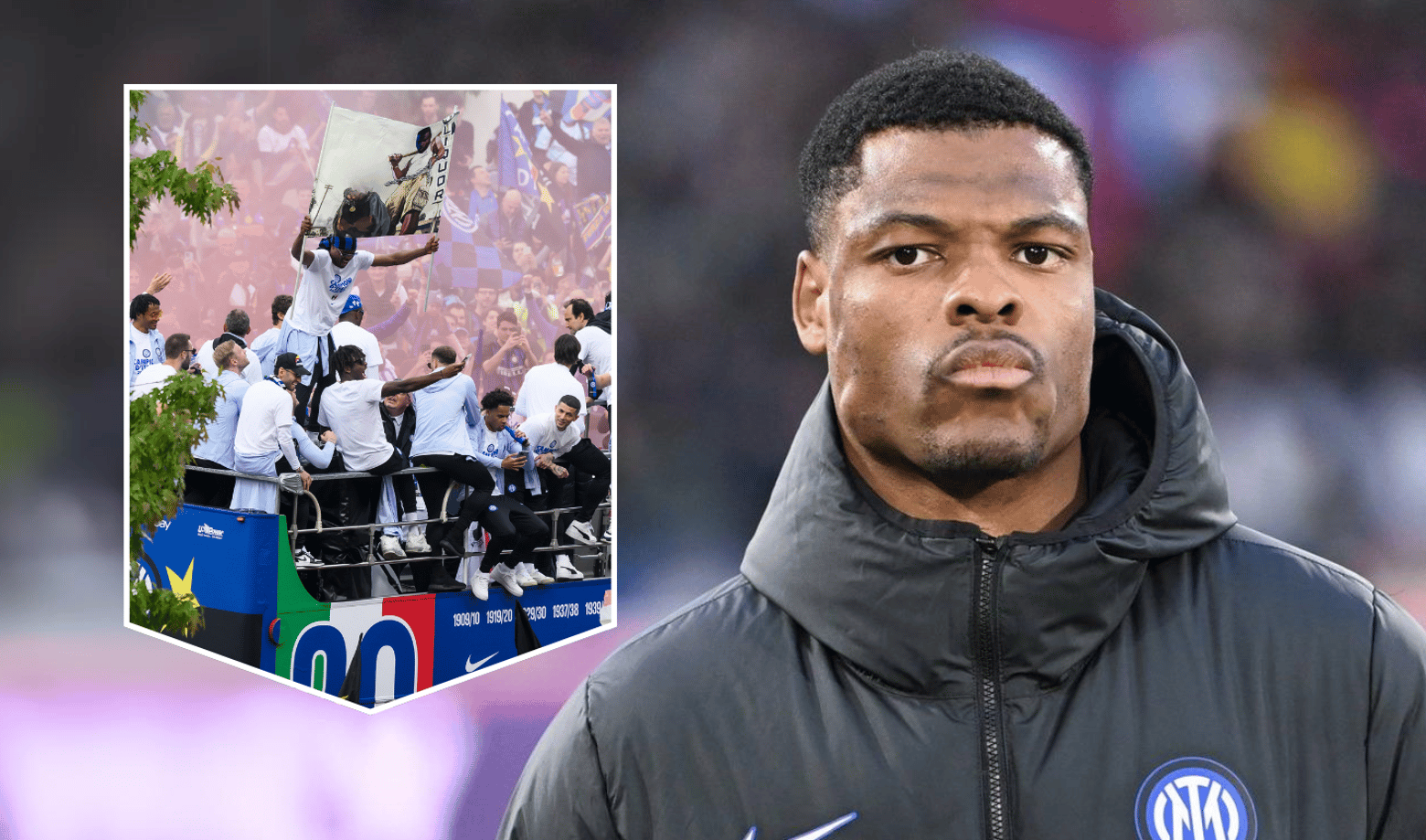 Dumfries talks about the inappropriate banner he held during the party ...