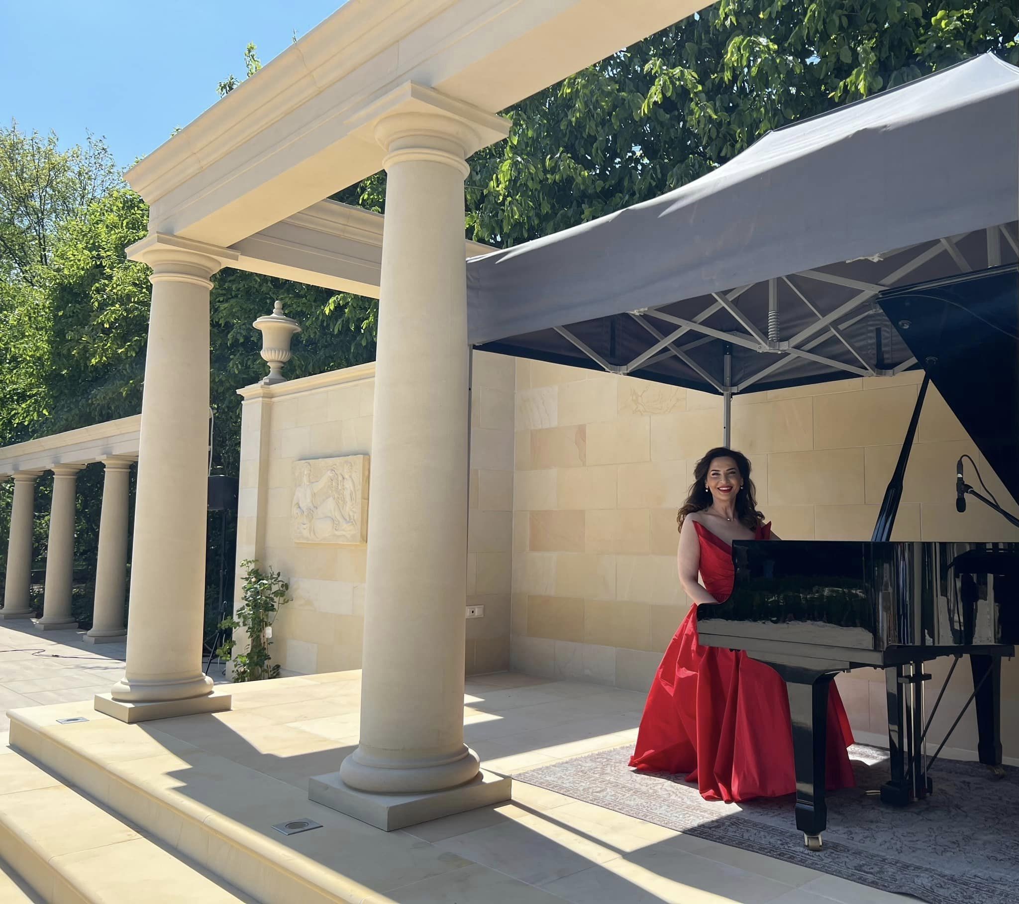 Pianist Lule Elezi with a solo concert at the Royal Aristocrat Palace ...