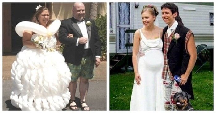 Weird wedding photos for which it is difficult to find the right words ...