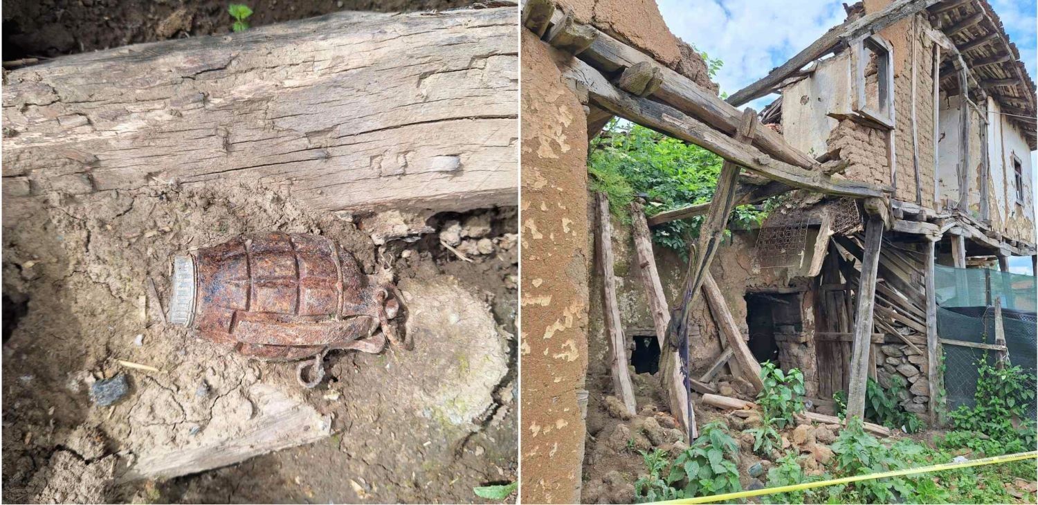 The police find a hand grenade in Kllokot, it is suspected to be from ...