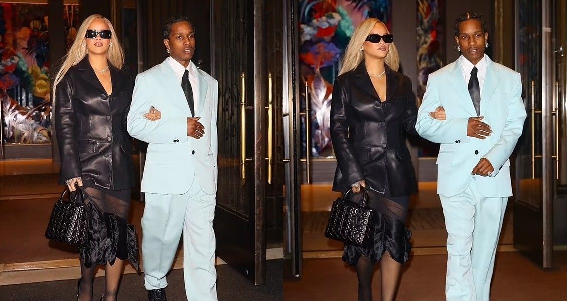 Rihanna and ASAP Rocky appear in style at her brother's graduation in ...