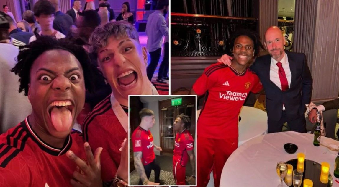 iShowSpeed joined Man Utd's post-FA Cup final party - it caused ...