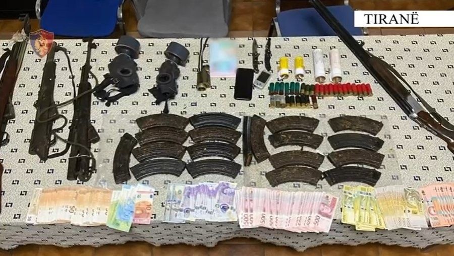 Plots of cannabis are discovered in Tirana, weapons and tritol are ...