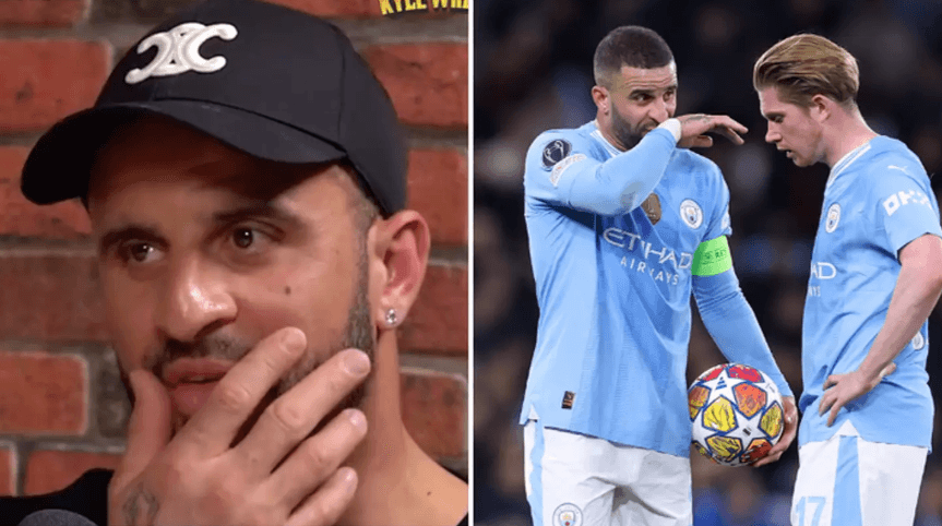 Kyle Walker explains why footballers cover their mouths when talking to ...