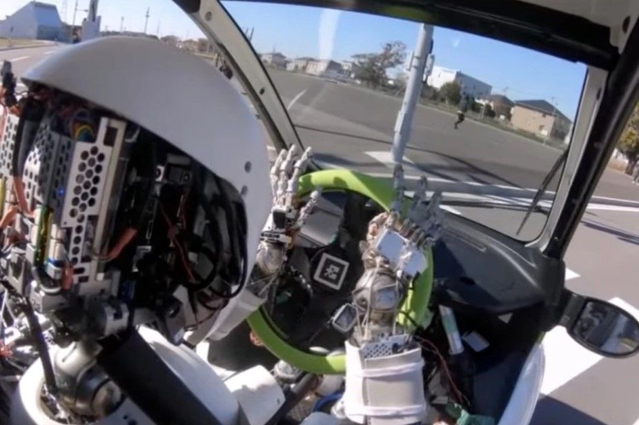 The Japanese create the humanoid robot that drives the car - Telegraph ...