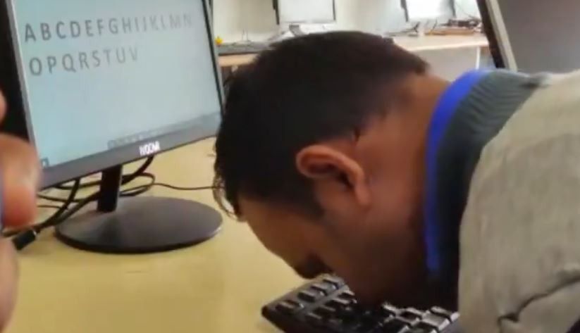 Man breaks world record by writing alphabet with nose - Telegraph ...