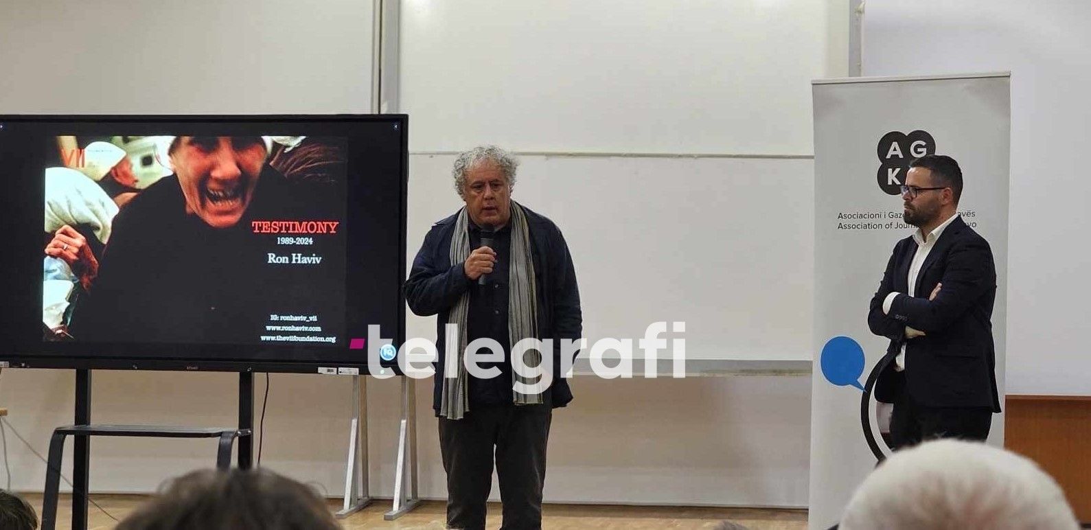 American photojournalist Ron Haviv in Pristina, tells the experiences ...