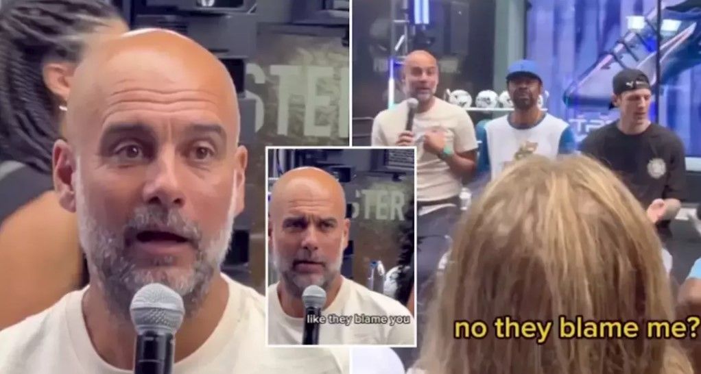 Guardiola was shocked after a fan criticized him for the 'boring ...