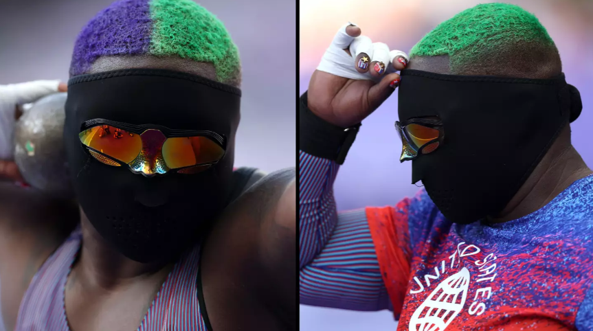 The reason American shooter Raven Saunders is wearing a mask at the ...