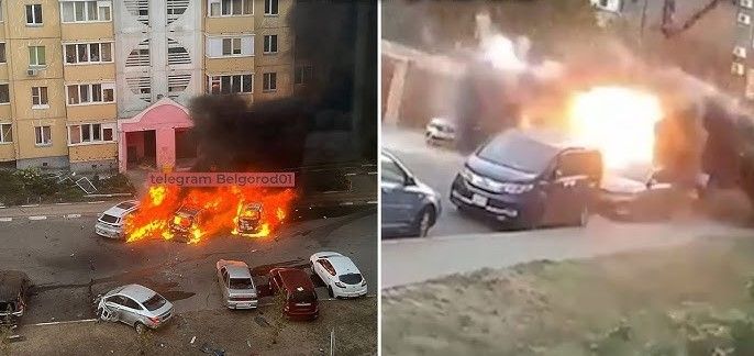 Pamje nga aksioni i ukrainasve në qytetin rus Belgorod – raketat bien kudo - Telegrafi - Telegrafi
