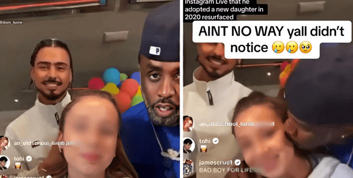 Many fans are worried about the little girl in a video with Diddy, who ...