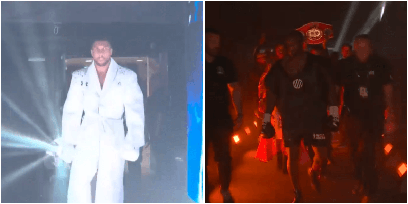 Joshua and Dubois enter the ring - Telegraph - Telegraph