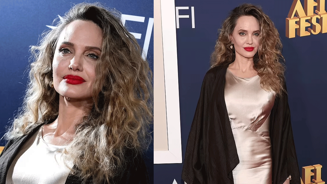 Angelina Jolie looks very charming with curly hair at the screening of ...