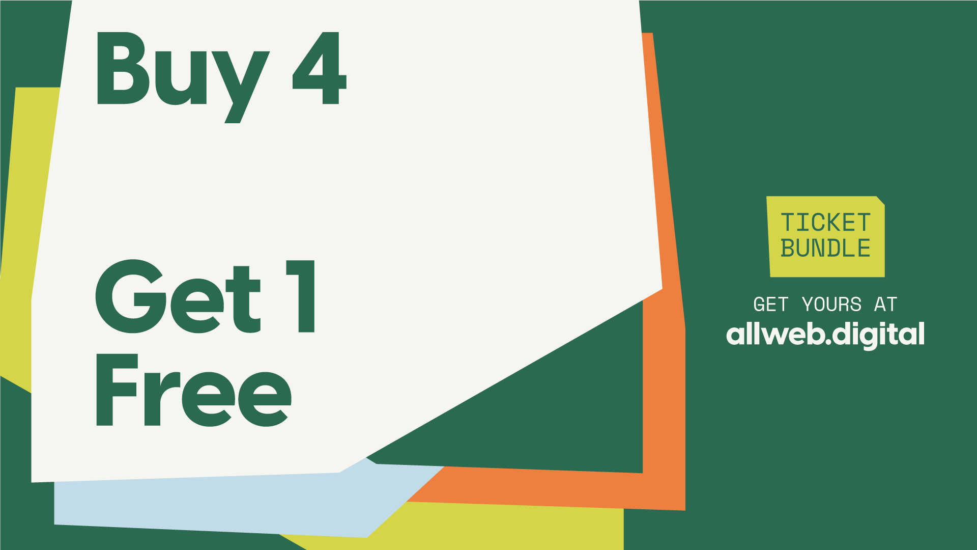 AllWeb's fantastic offer: Buy 4 tickets, get the XNUMXth FREE ...