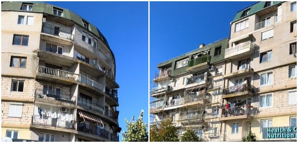 The municipality of Pristina starts the facade of the "ugly" building ...