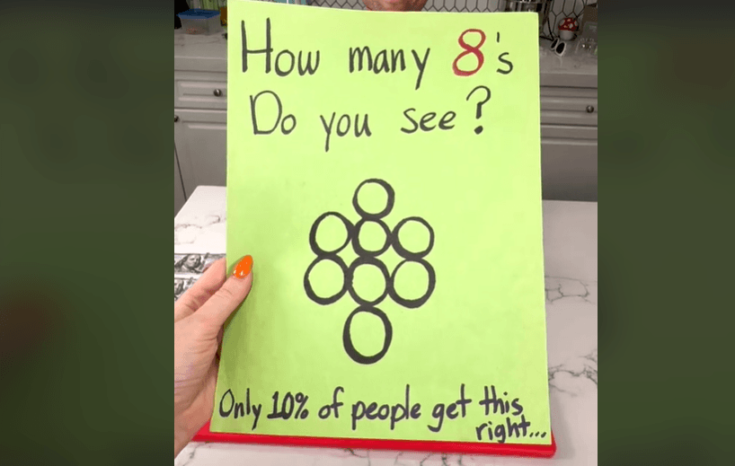 Fun puzzle: How many 8's do you see in the picture? - Telegraph - Telegraph
