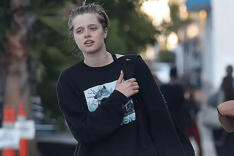 The daughter of Angelina Jolie and Brad Pitt is considered a copy of ...