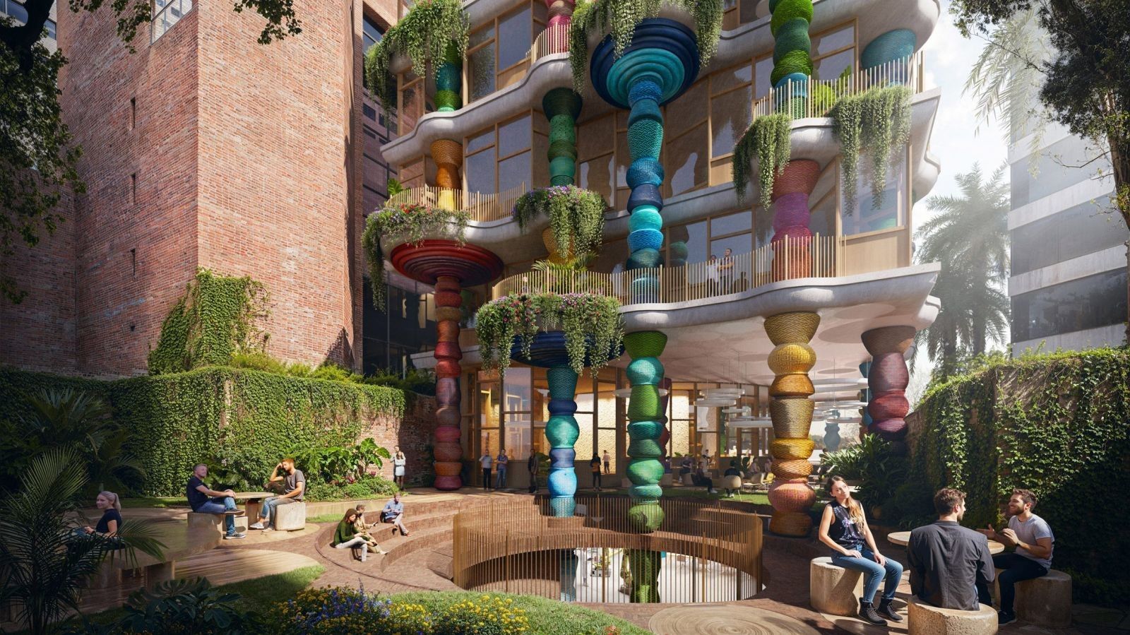 Sustainable design and cultural heritage: Colorful university building ...