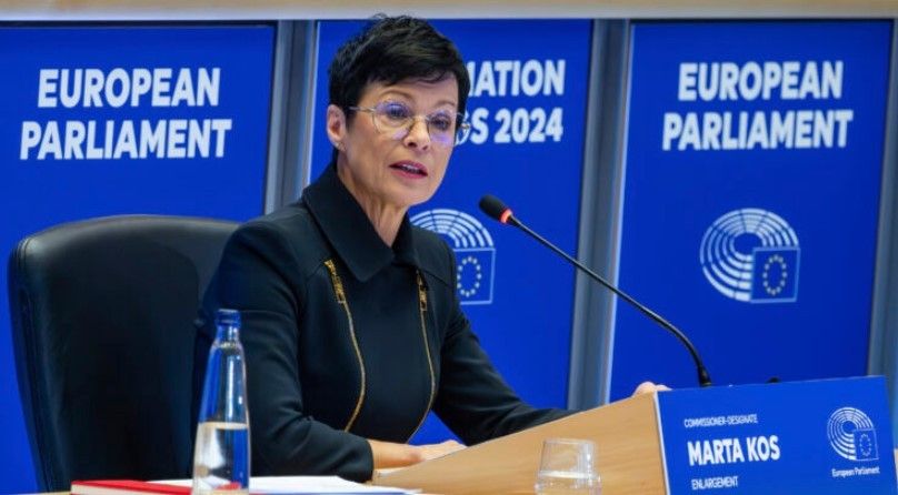 EU Commissioner Marta Kos in Tirana today, meeting with Rama, the opposition and representatives ...