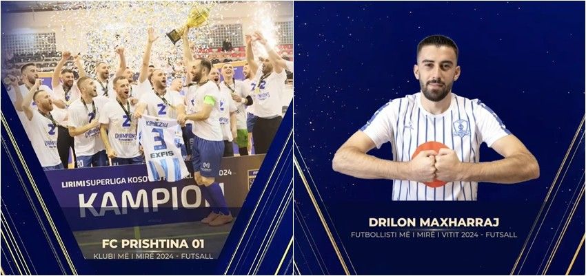 FC Prishtina 01 is declared the best team in futsal - Drilon Maxharraj ...