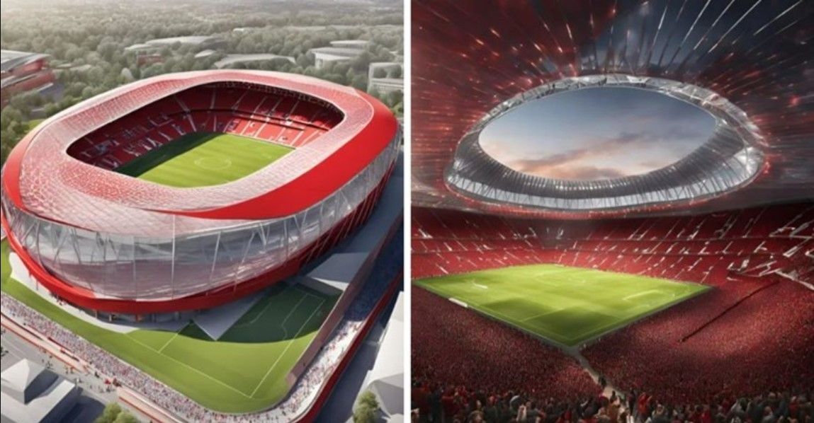 A big step has been completed, Man Utd is building a giant stadium that ...