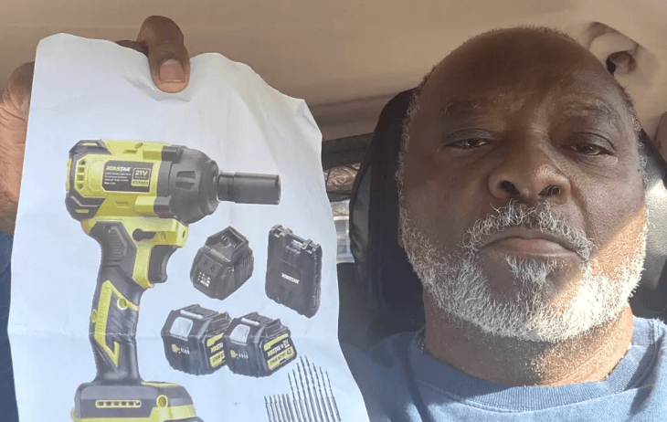 He ordered tools from a popular online store, but they only arrived in ...