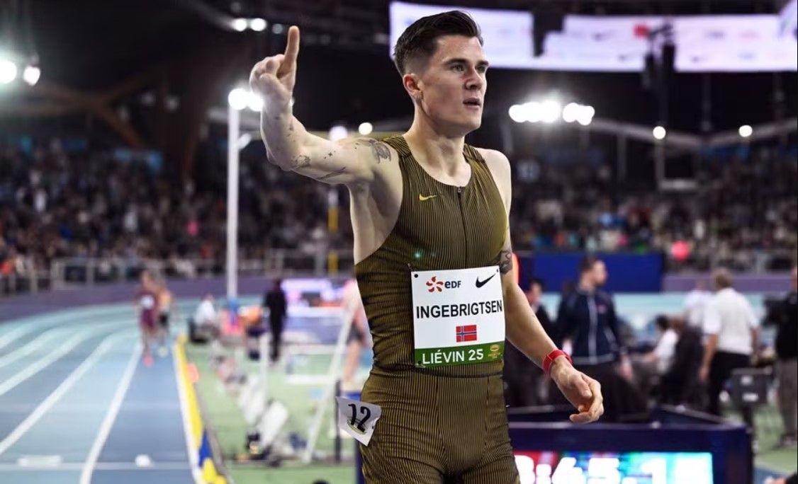 The extraordinary Ingebrigtsen breaks two world records in an athletics ...