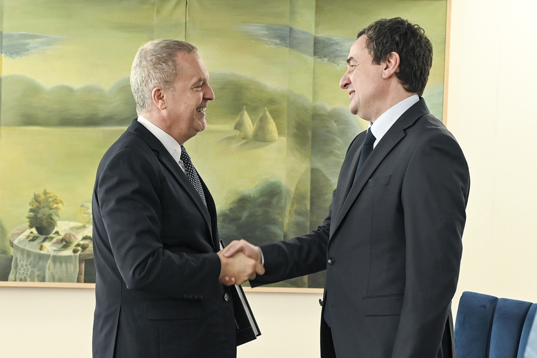 Kurti received the Italian Ambassador, Antonello de Riu, in a farewell ...