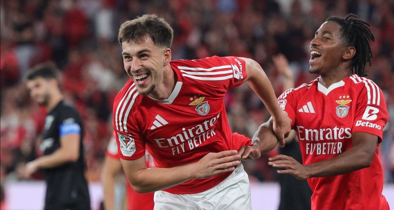 Adrian Bajrami gjen golin e parë me fanellën e Benficas - Telegrafi - Telegrafi