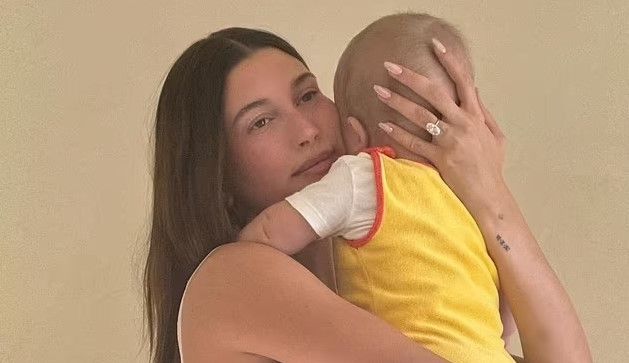 Hailey Bieber shares sweet photos with her son Jack for Easter ...