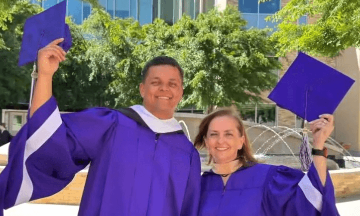 Mother and son graduate on the same day - Telegraph - Telegraph