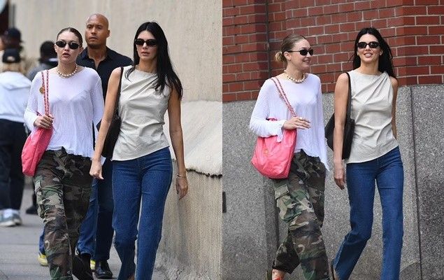 The two friends, Kendall Jenner and Gigi Hadid, look stylish on a ...