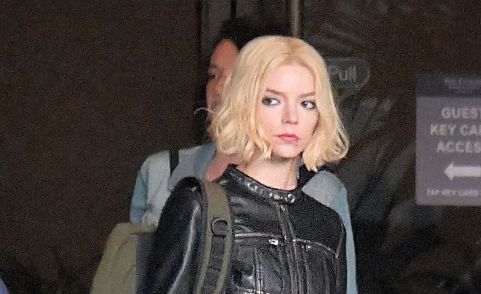Anya Taylor-Joy appears with a new look on the set of the series "Lucky ...